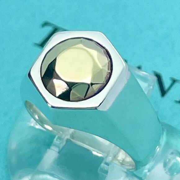 Tiffany & Co. | Jewelry | Tiffany Co Esagono Ring 8k Silver Combination ...